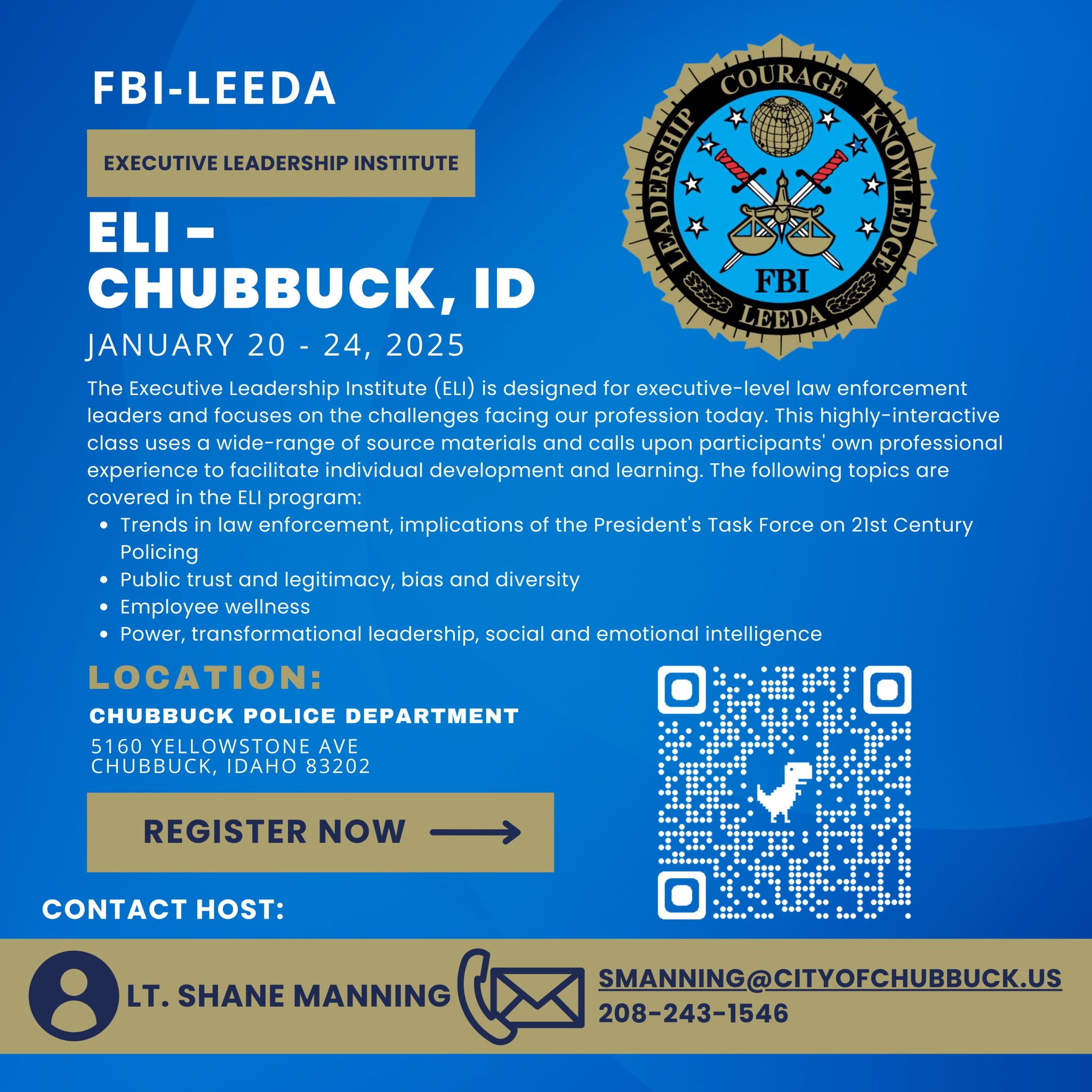 R4 FBI LEEDA Executive Leadership Institute- Chubbuck | Idaho Peace ...